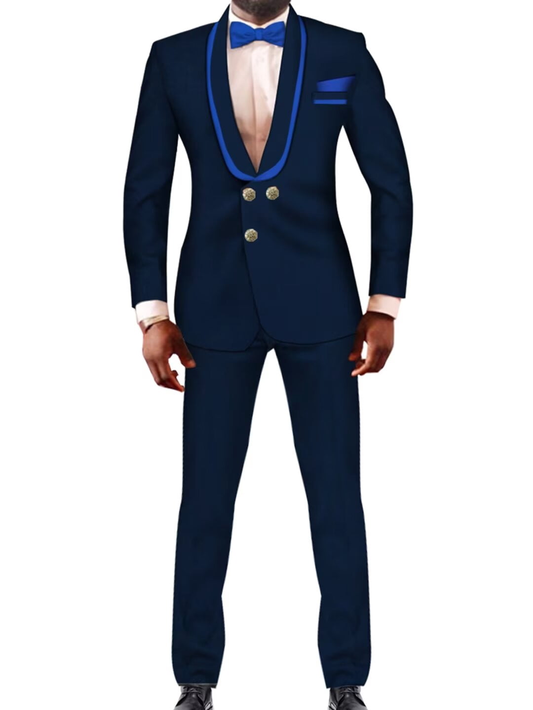 BAZINRICHE Men Jacket Blazer pants set Suits Wedding Banquet Fit Casal ...