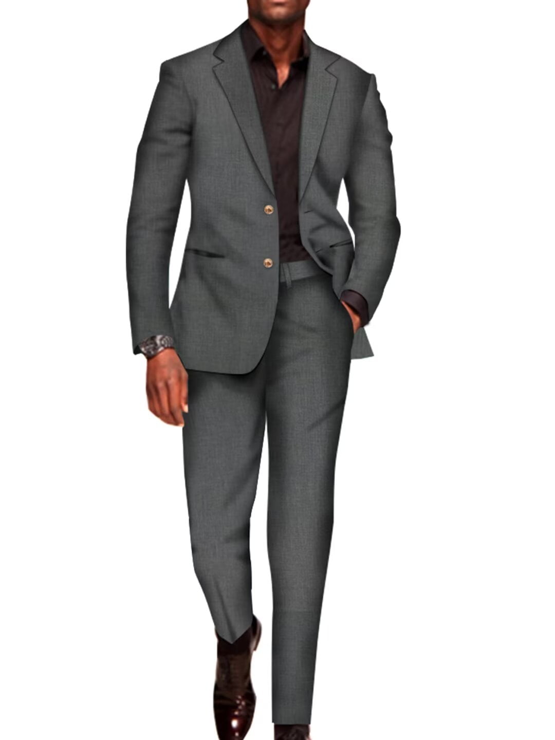 BAZINRICHE Men Jacket Blazer pants set Suits Wedding Banquet Fit Casal ...