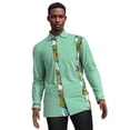 BAZINRICHE Men's Dashiki Shirt African Tribal Graphic Patchwork Design ...