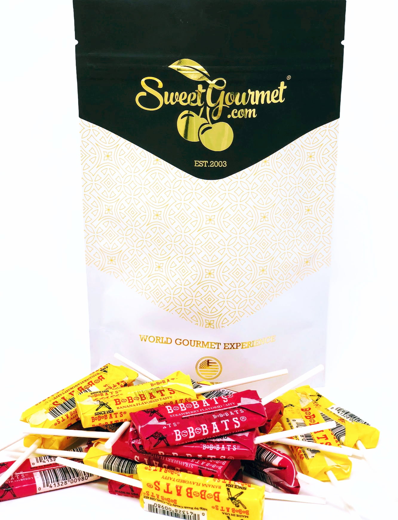 BB-Bats Original Taffy Chews, Strawberry Banana Flavor - Pops Suckers ...