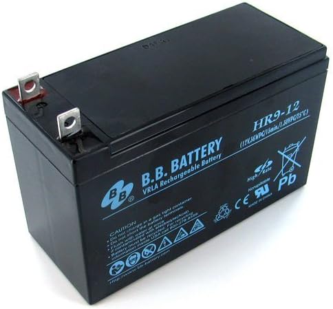BB Battery HR9-12-BO - 12V 8Ah AGM Battery with Nut and Bolt Terminal ...