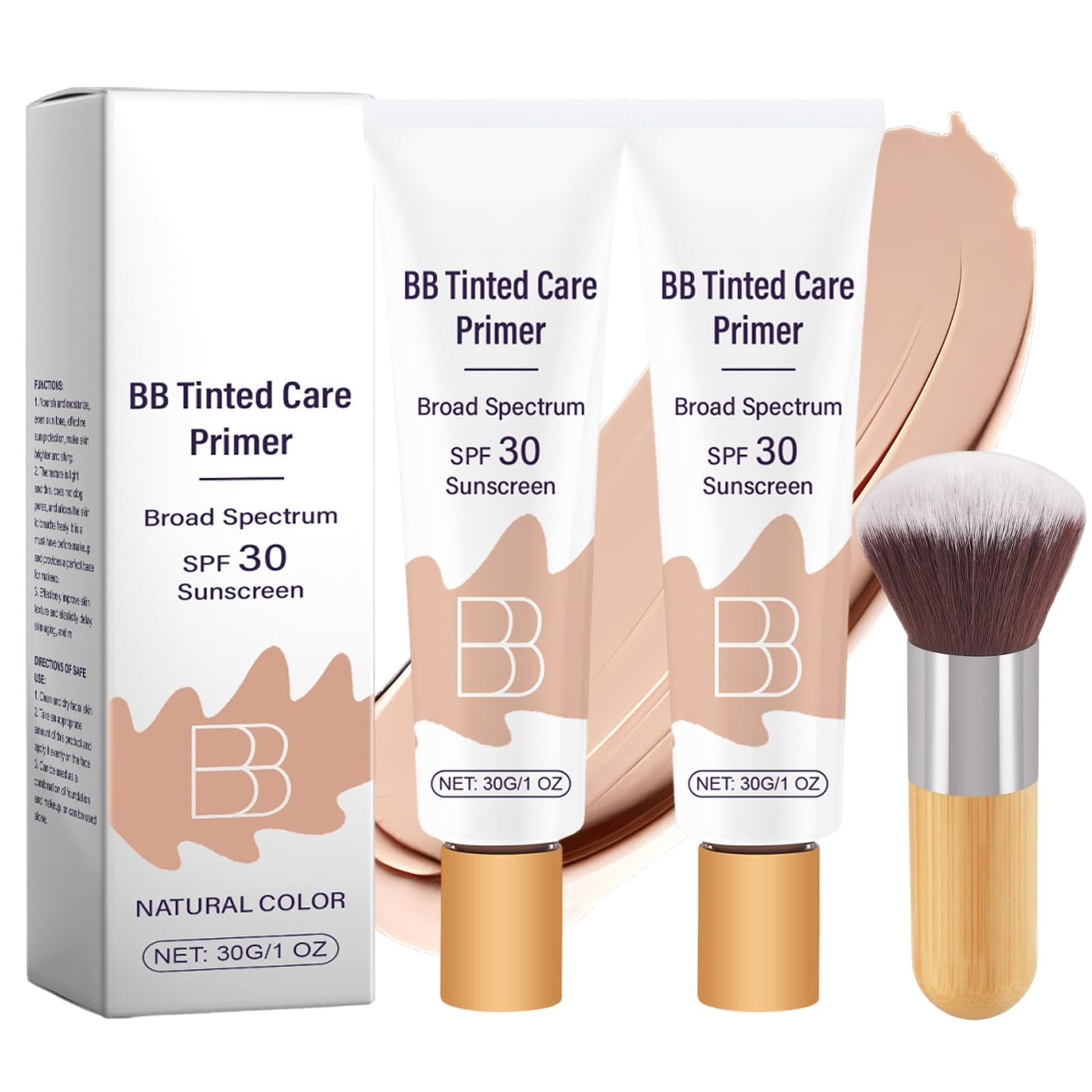 BB Blur Tinted Moisturizer SPF 30 - Gel Cream Texture, Full Coverage ...
