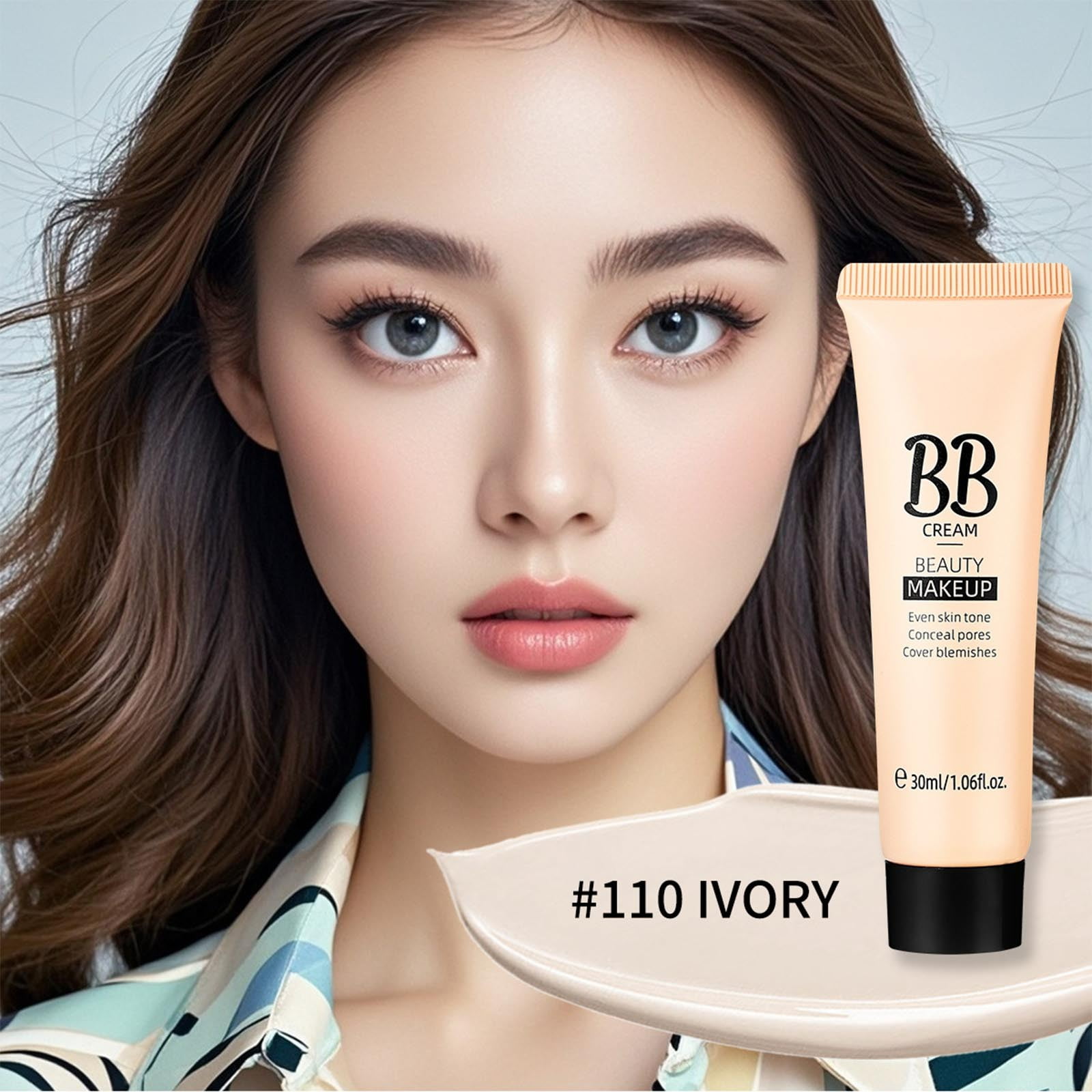 BB Cream 30ml Natural Finish Buildable Coverage Face Skincare Cosmetics Concealer Makeup Cream ...