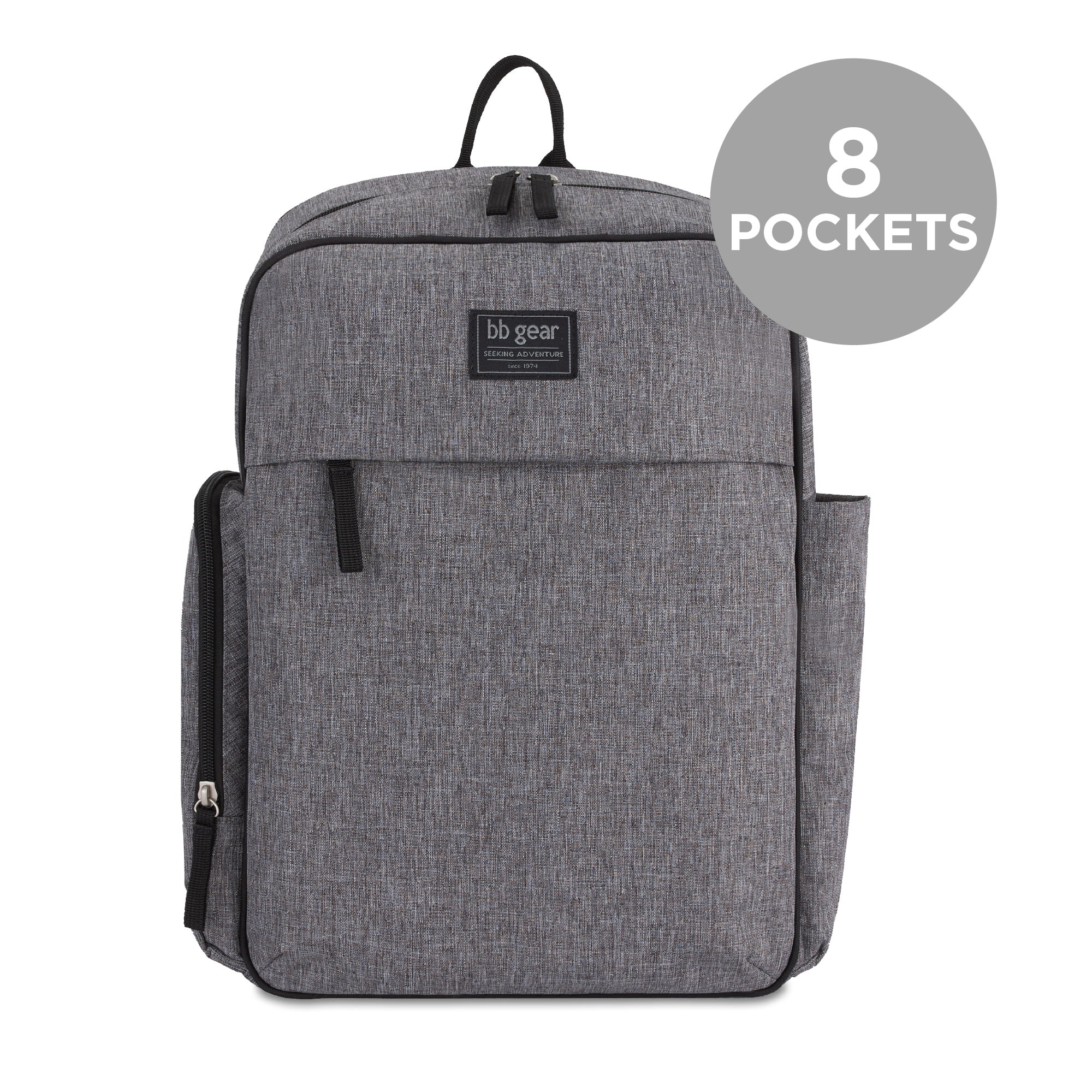 BB Gear Back Pack Diaper Bag, Grey, Infant and Toddler, Unisex ...