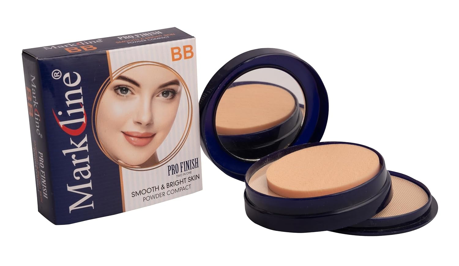 BB Pro Finish 2 in 1 Smooth Bright Skin Powder Compact Natural ...