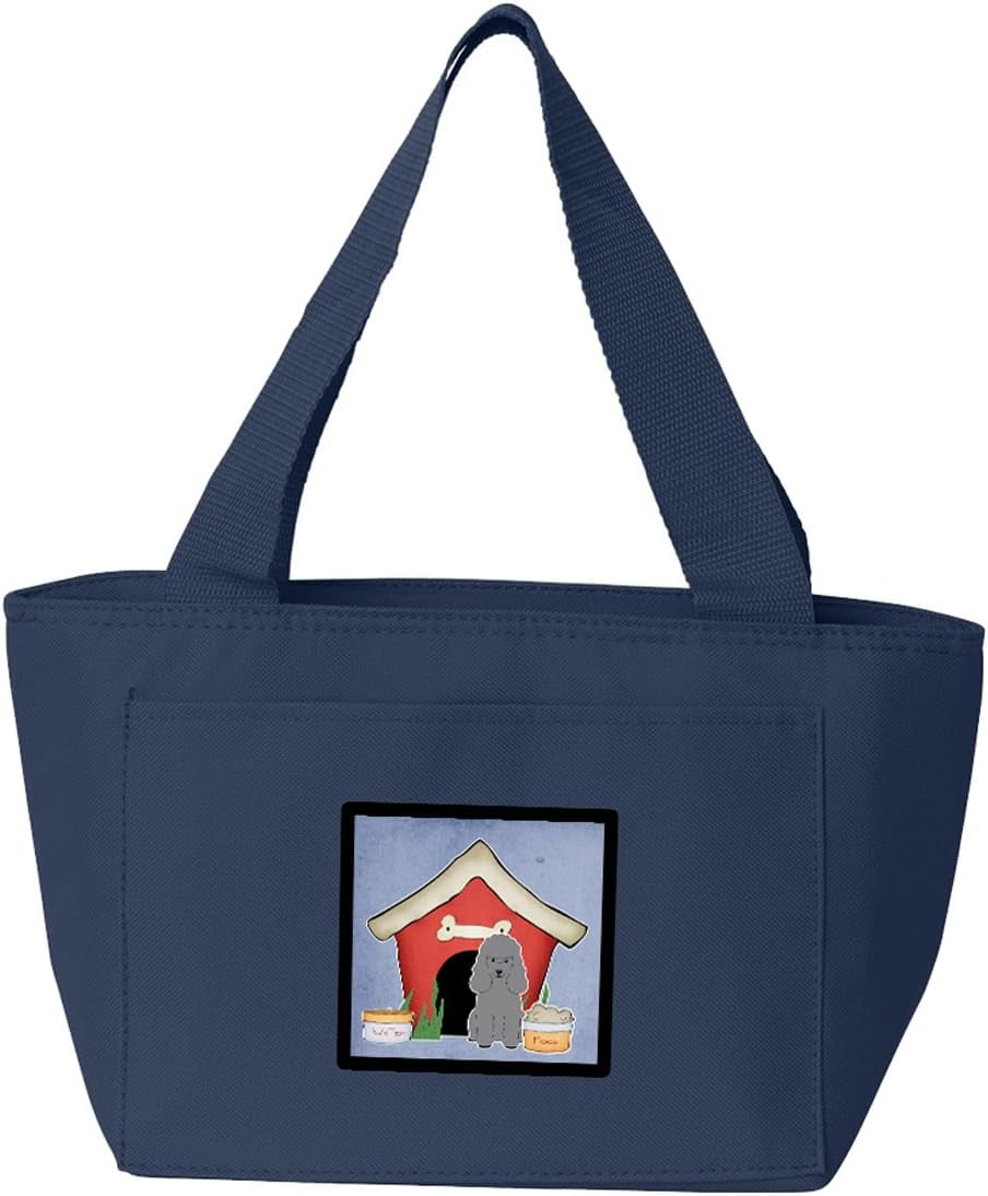 BB2822NA-8808 Dog House Collection Poodle Silver Lunch Bag Insulated ...