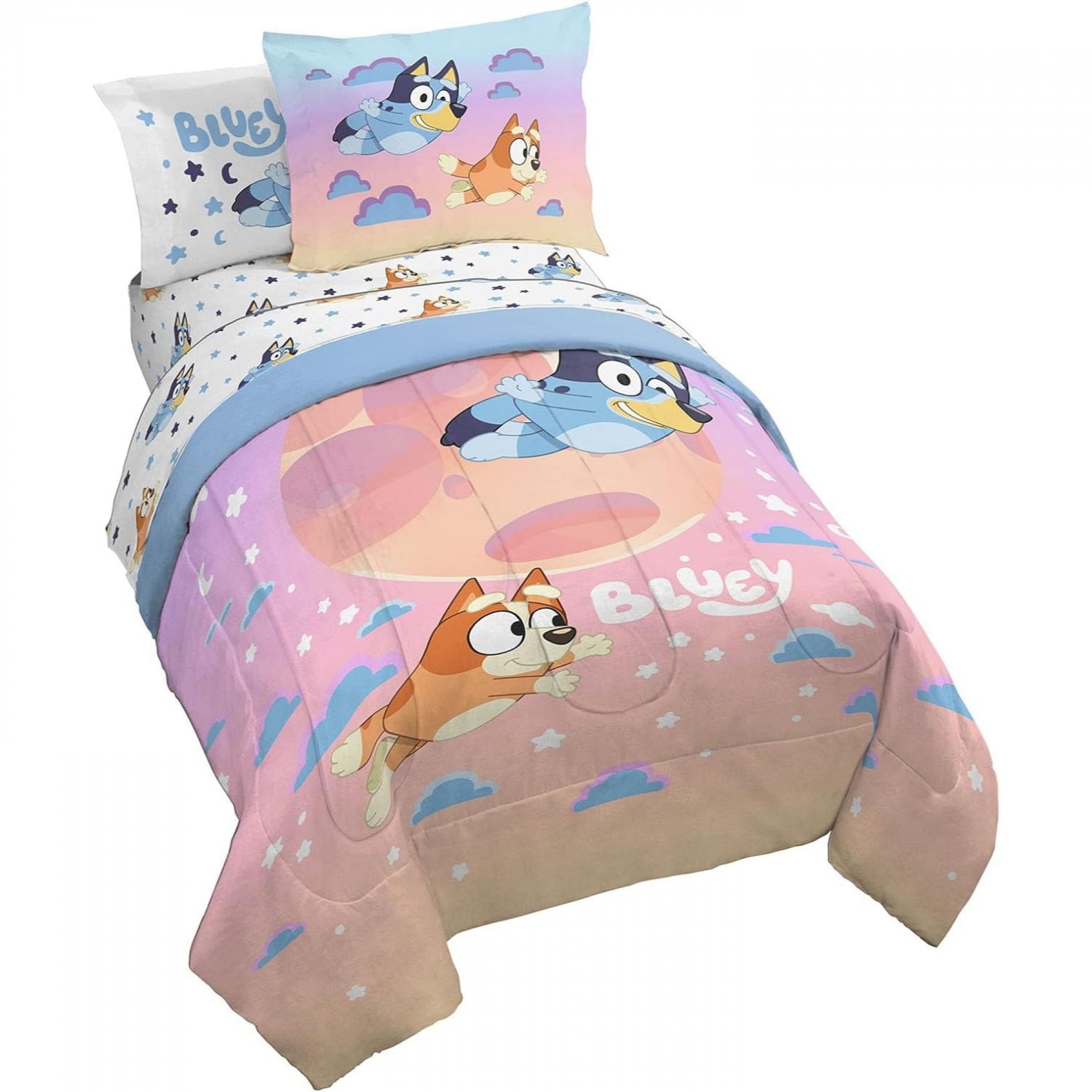 Bluey Kids Bedding, Twin Comforter Set with Sham, Microfiber, Cozy ...