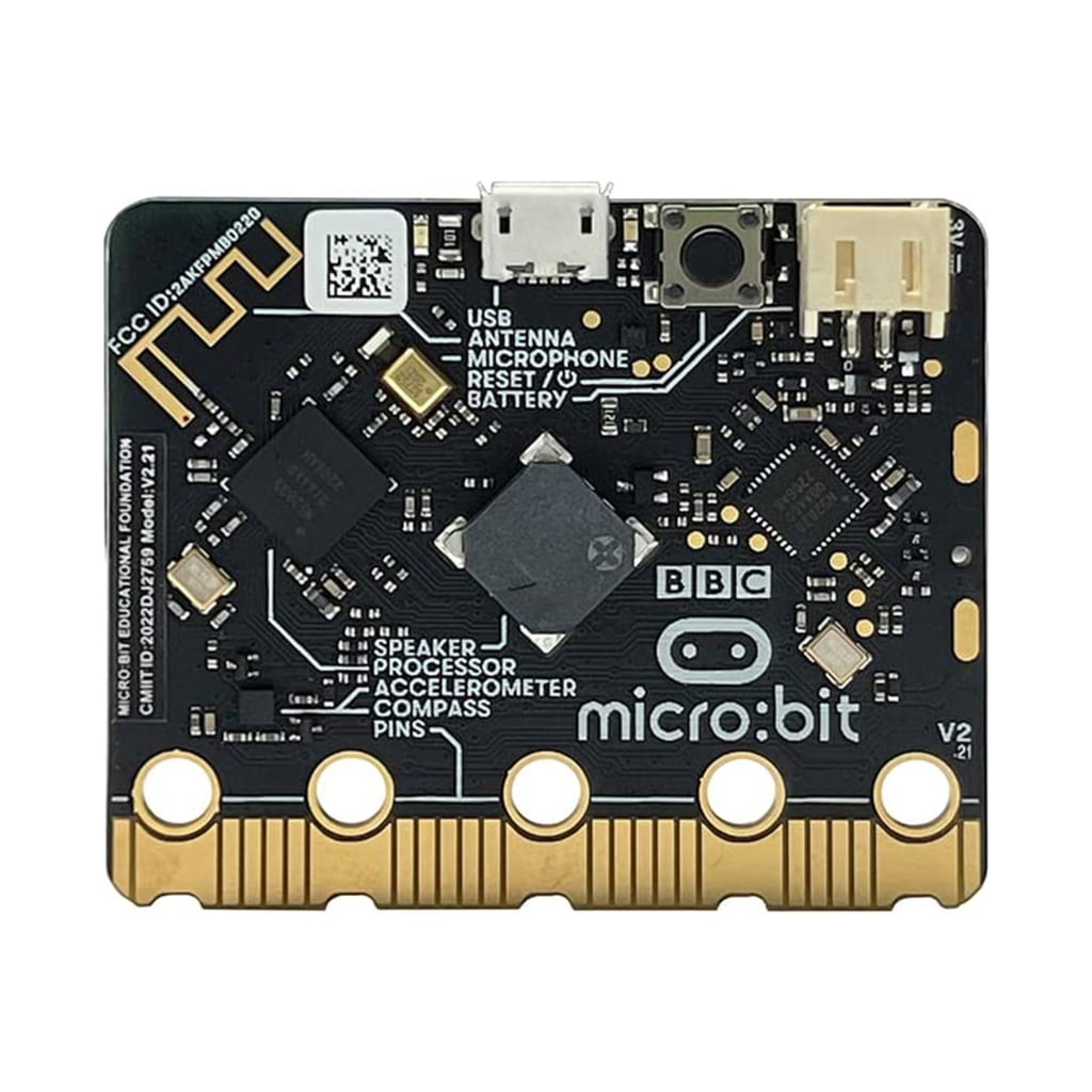 BBC Micro bit V2.2 Development Board with Nordic-nRF52833 Processor - USB/Battery Powered Motion ...