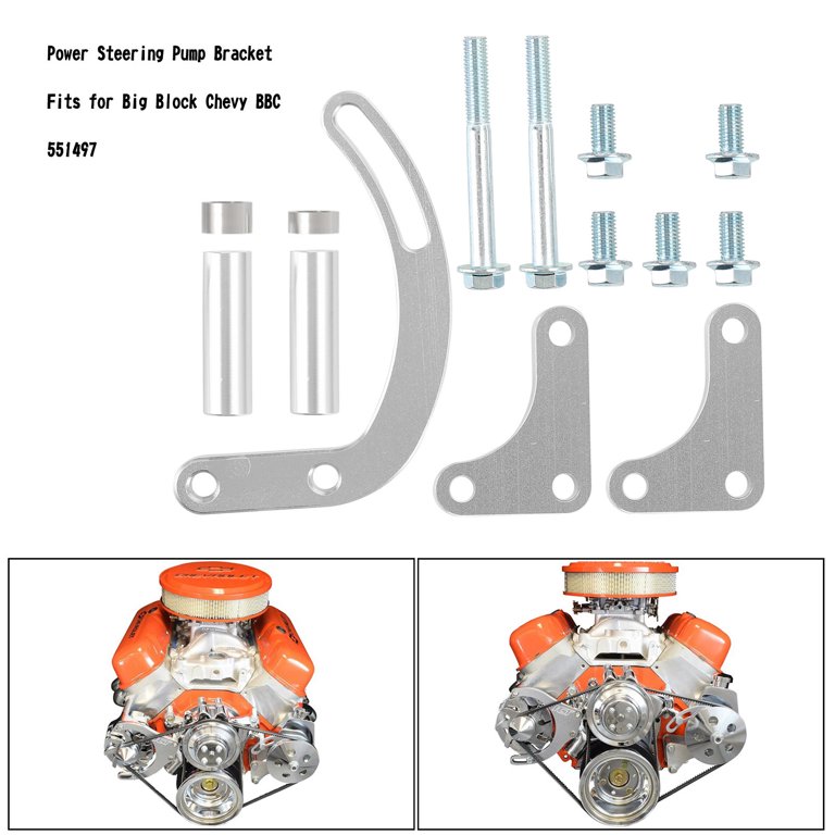 Big Block Chevy Power Steering Brackets Engine Frame Mounts | CHQ