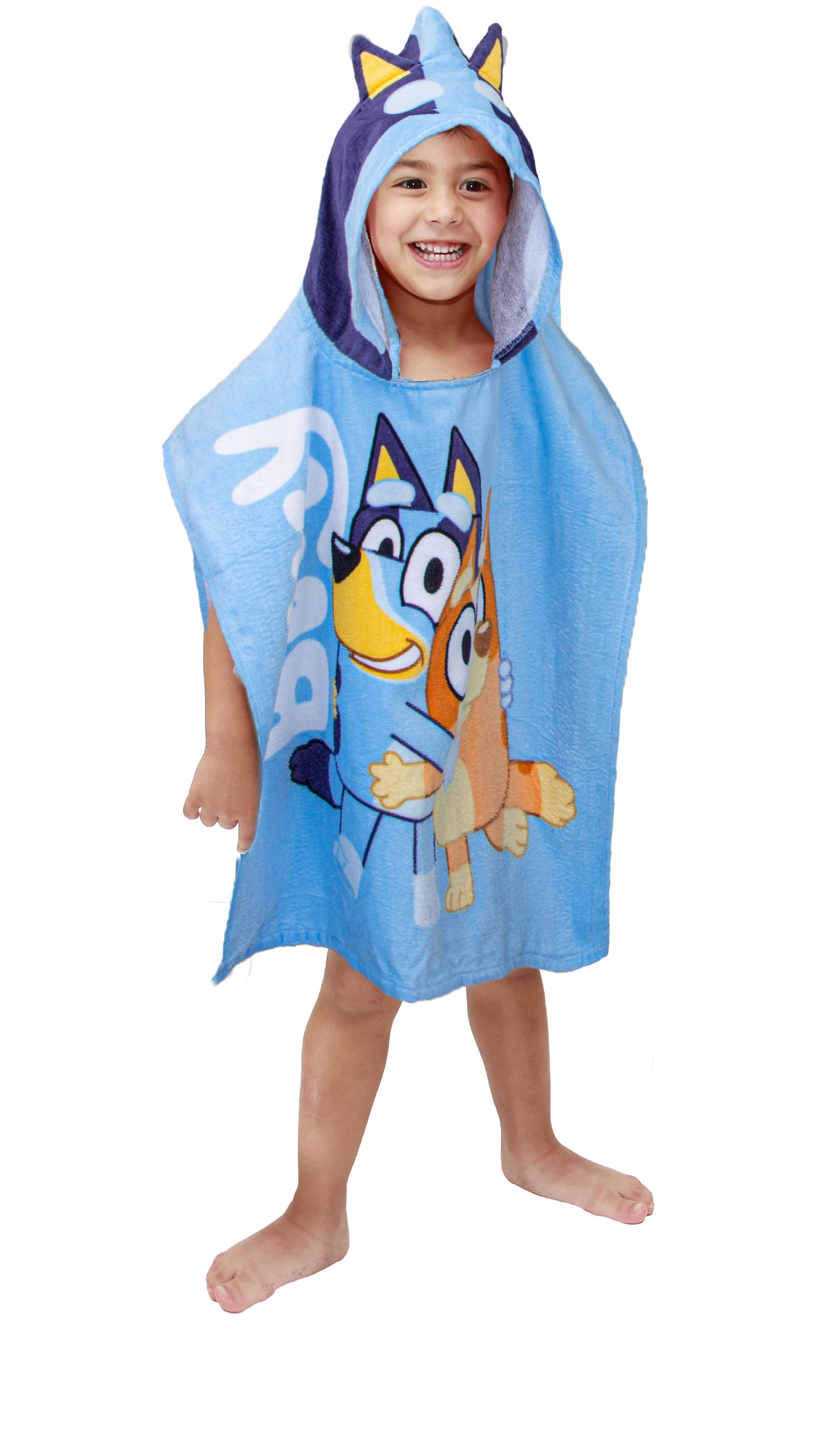 BBC Studios Bluey Children's Hooded Poncho, 100% Algodón - Walmart.com