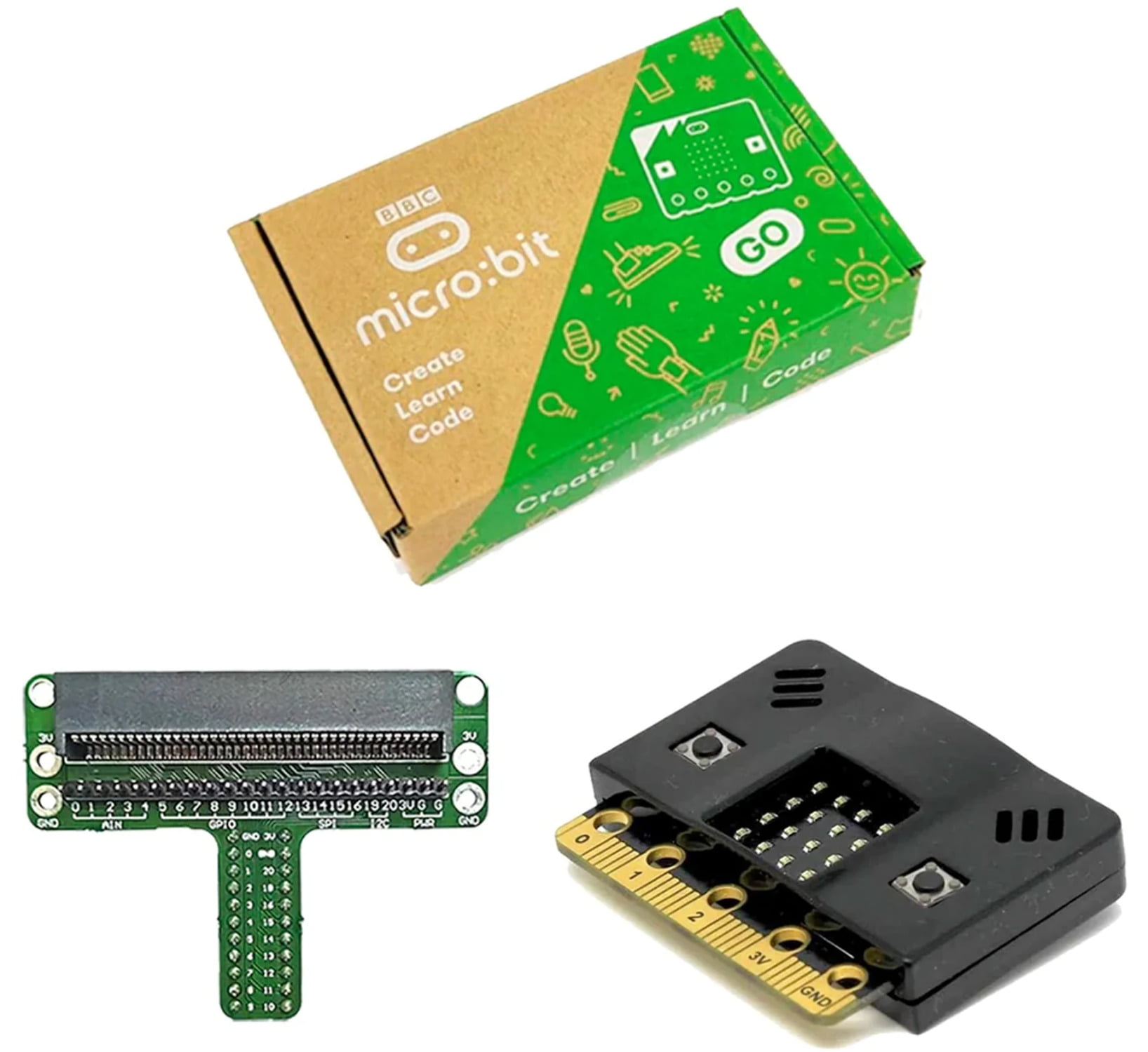 BBC micro:bit v2 Kit with Micro:bit Breadboard Adapter and Micro:bit v2 ...