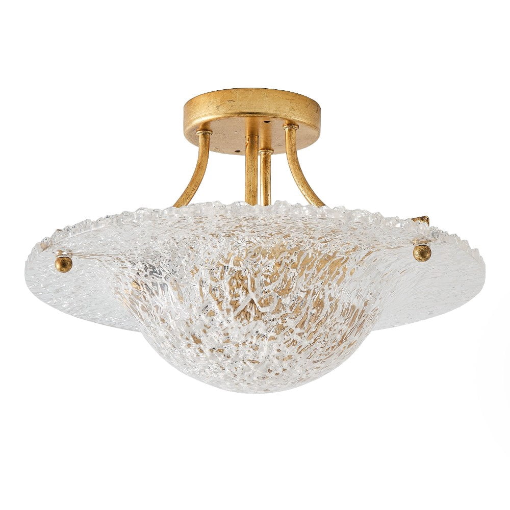 BBC3003GD Parrot Uncle Page - 3 Light Semi-Flush Mount-9.85 Inch Tall ...