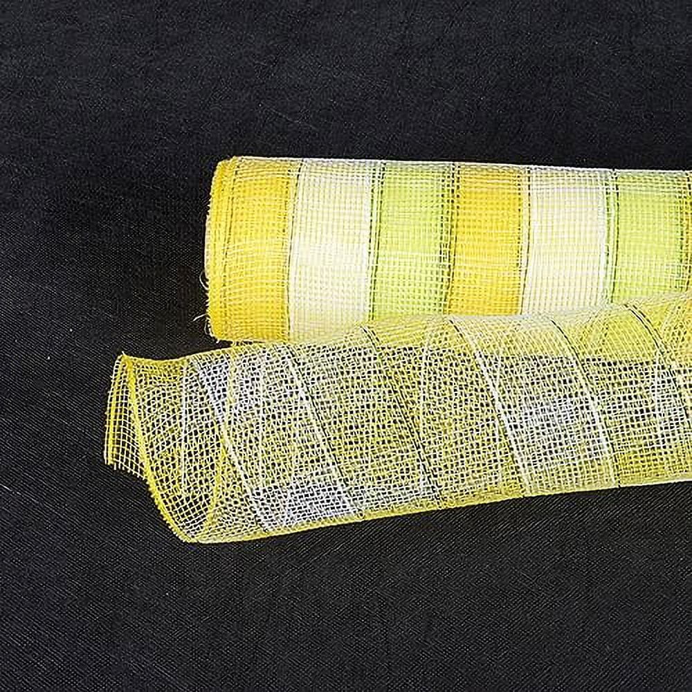 BBCrafts Citrus - Poly Deco Mesh Wrap with Laser Mono Stripe - ( 21 ...