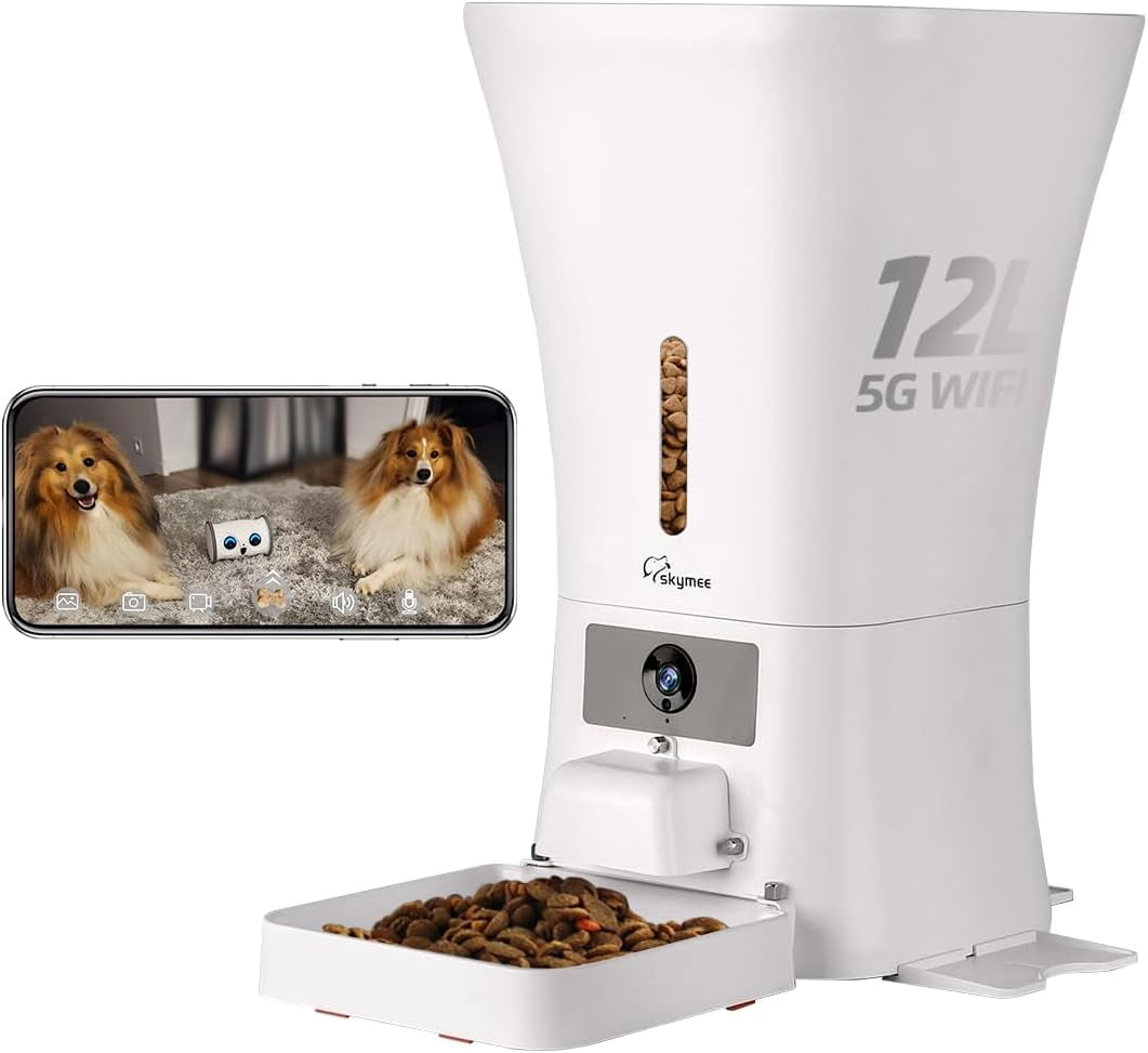 BBDRR 12L 5G WiFi Aautomatic Dog Feeder Large Breed & Automatic cat ...