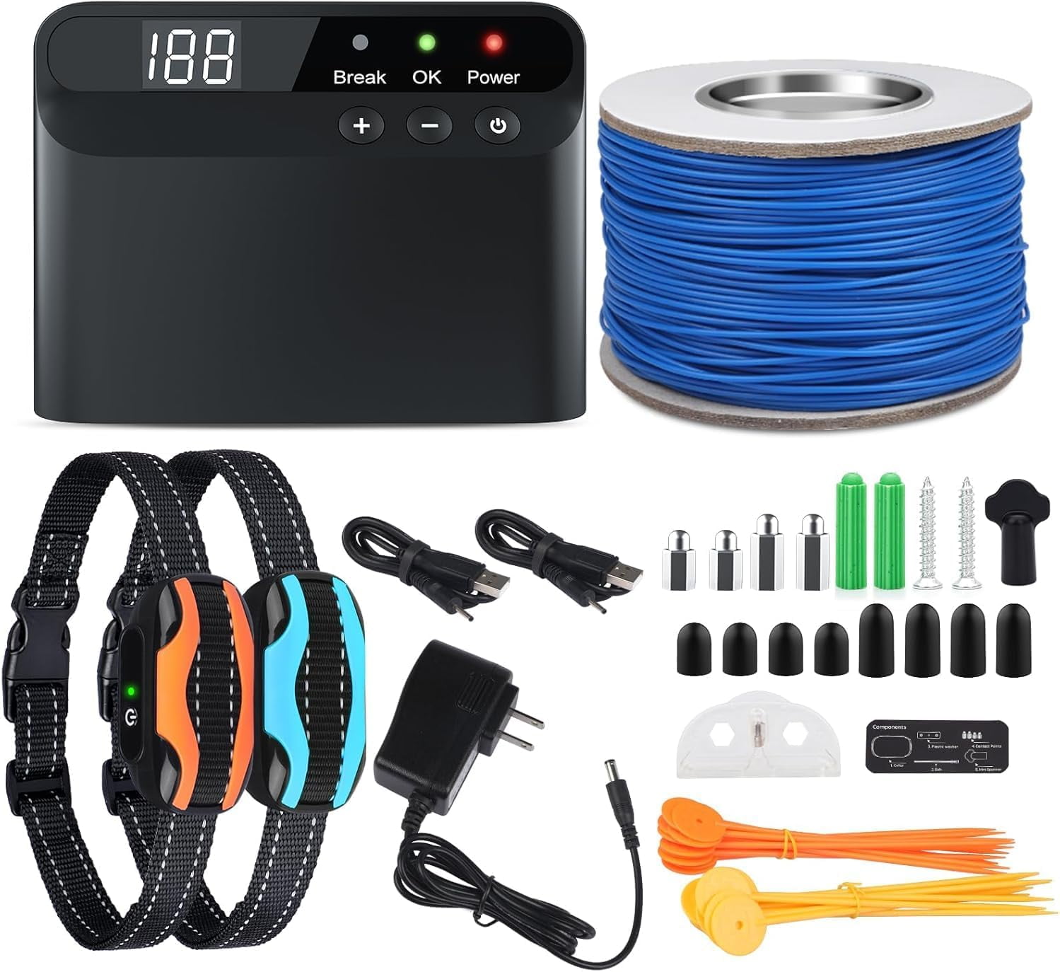 BBDRR Electric Fence for Dogs, Rechargeable Dog Electric Fence ...