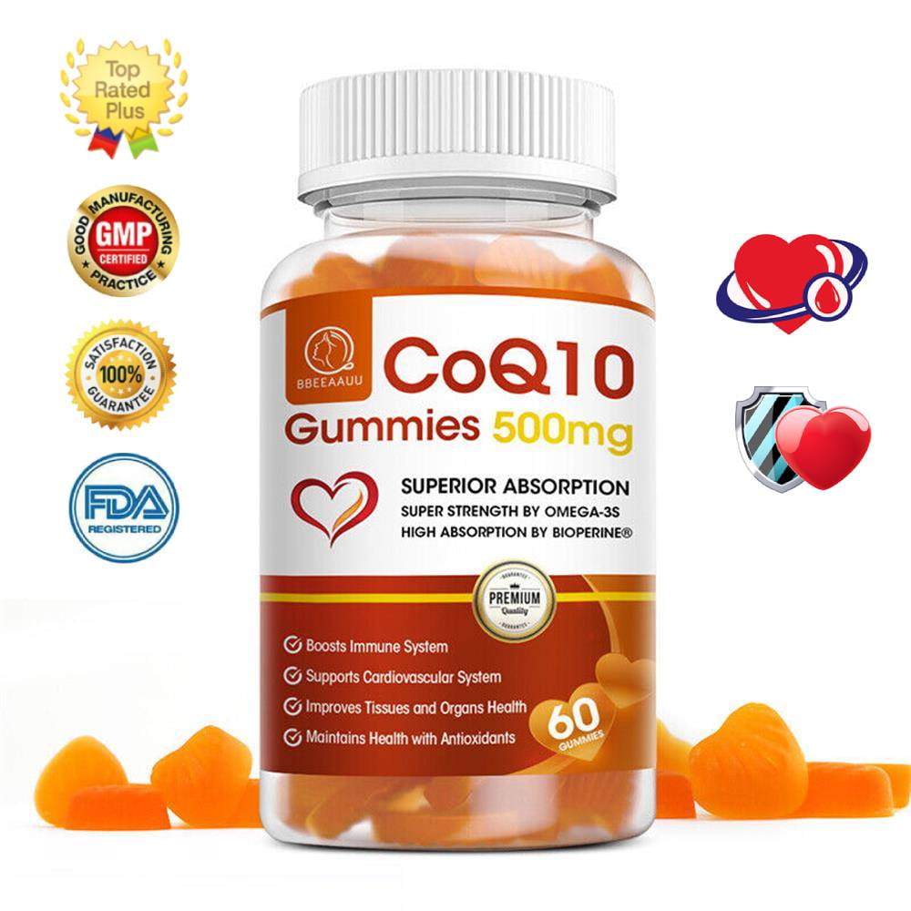 BBEEAAUU Vegan CoQ10 Gummies, High Absorption Supplement 500mg ...