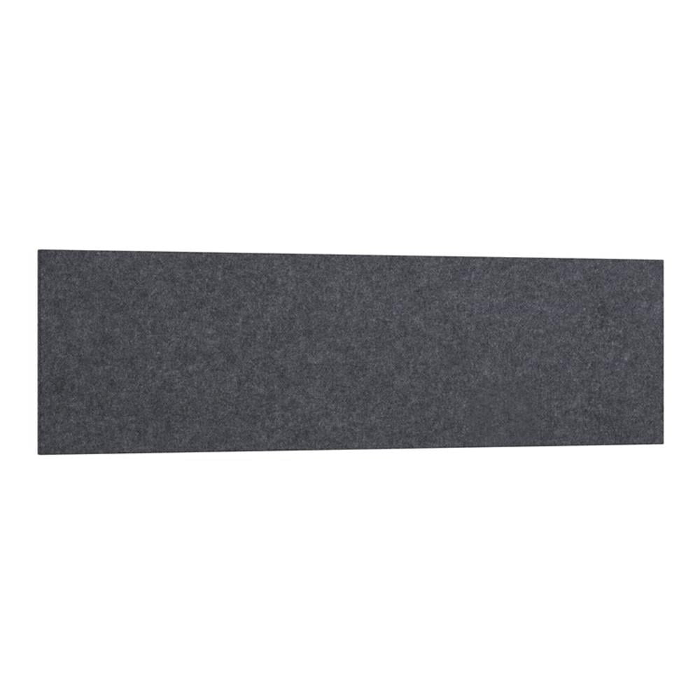 BBF 57"W Contemporary Fabric Acoustic Tackboard in Cool Charcoal ...
