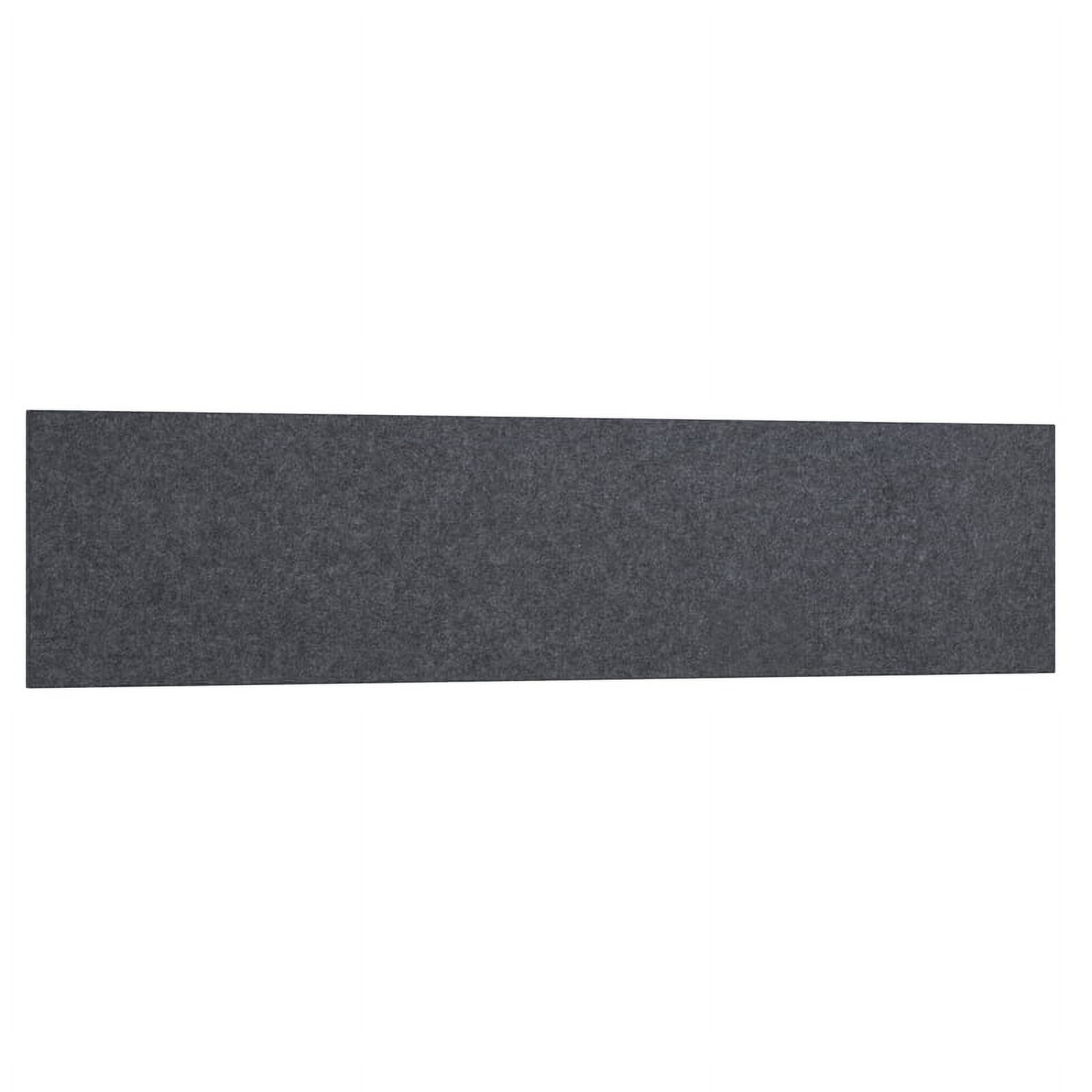 BBF 69"W Contemporary Fabric Acoustic Tackboard in Cool Charcoal ...