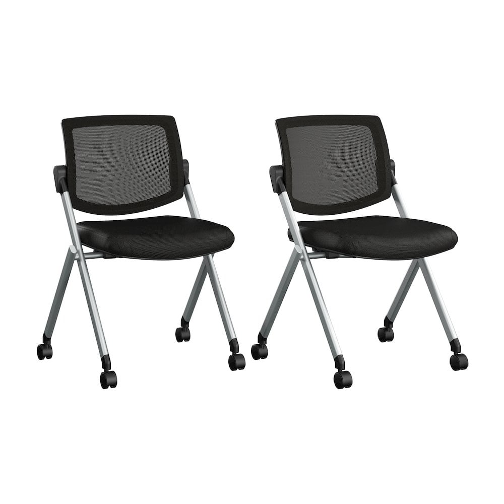 BBF Envision Mesh Back Folding Chairs - Set of 2 - Walmart.com