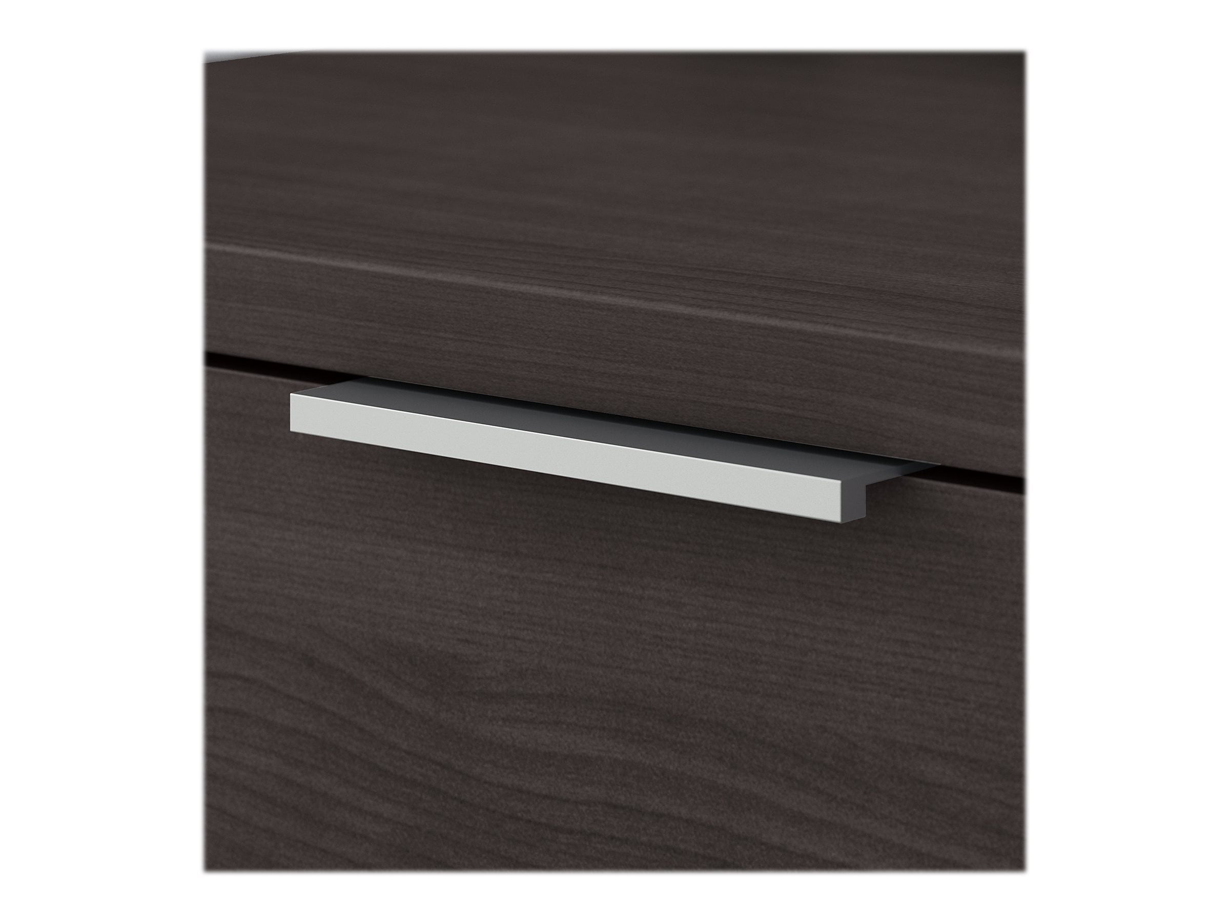 BBF Jamestown - Table with 2-drawer lateral filing cabinet, 5-shelf ...