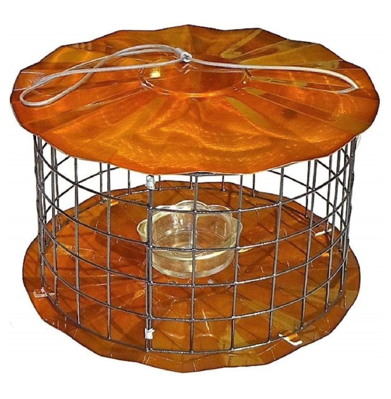 BBF1C Meal Worm Barrier Guard Feeder, Copper - Walmart.com