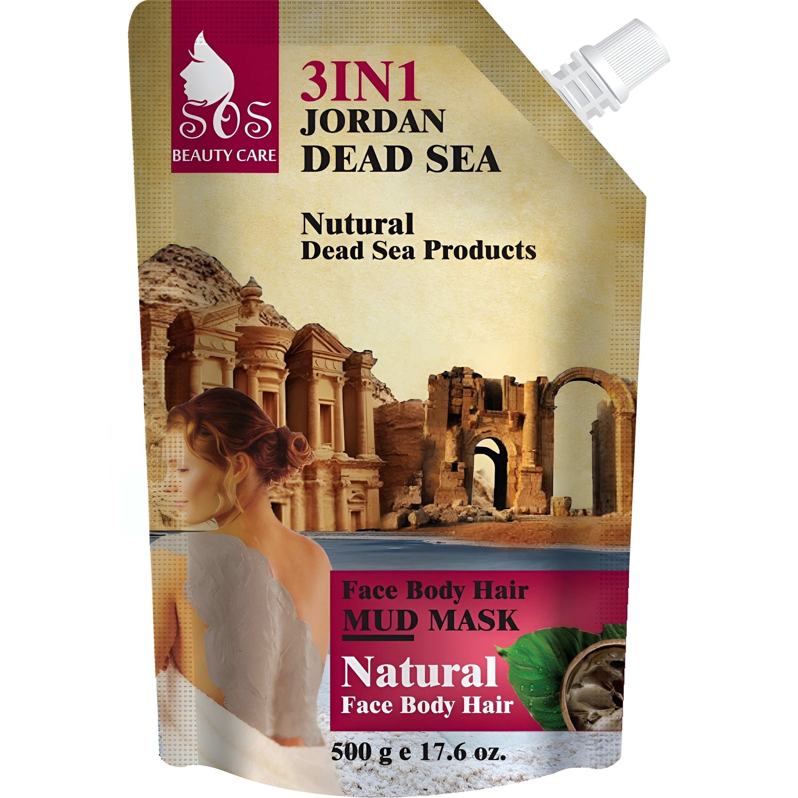 BBG Dead Sea Natural 3-in-1 Mud Mask for Face, Body & Hair, Deep ...