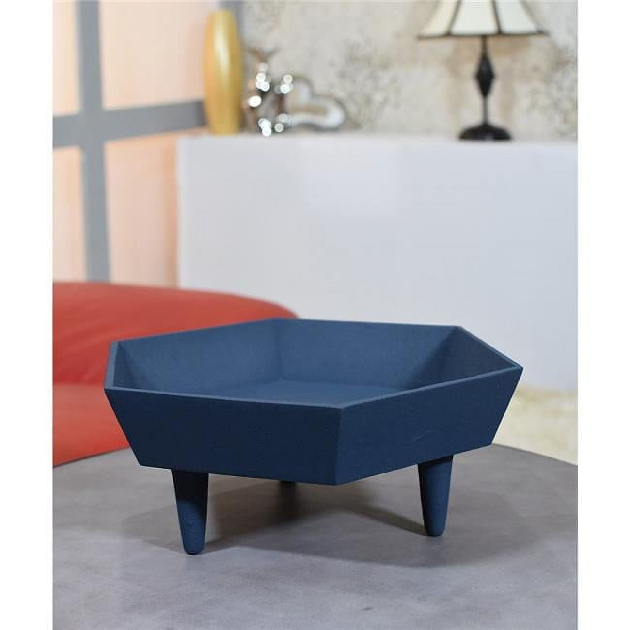 BBH Homes UBBBAOB185ASC1HS 29 x 25.5 x 11.5 cm Handmade Decorative Aluminum Bowls, Denim Blue ...