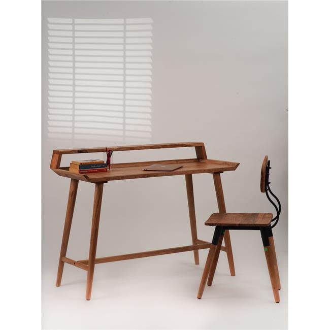 BBH Homes UBBBLHTB012SC1HS Zenith Solid Acacia Wood Desk, Natural ...