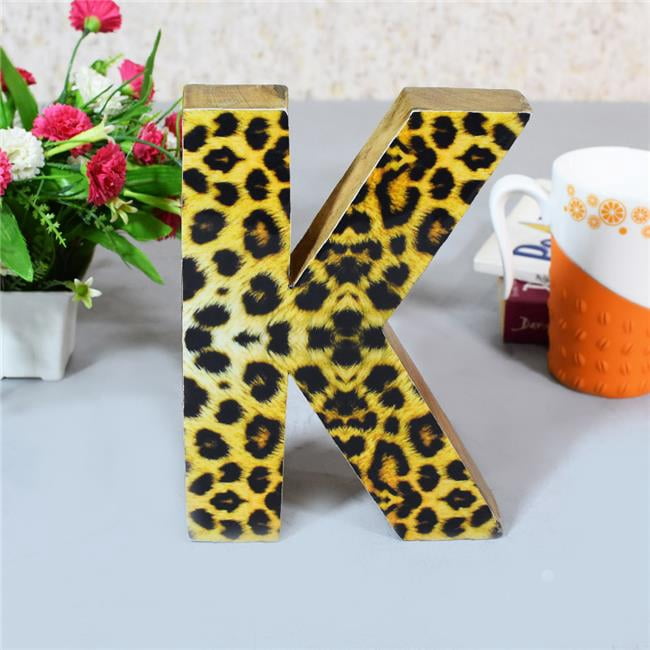 BBH Homes UBBBMH6291SCKHS K Alphabet Handmade Letter Block Eco-Friendly ...