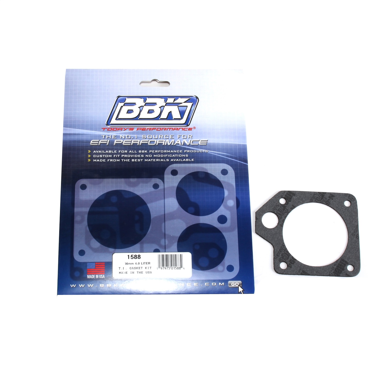 BBK Performance 1588 Throttle Body Gasket Kit 66mm 4.0L Fits select ...