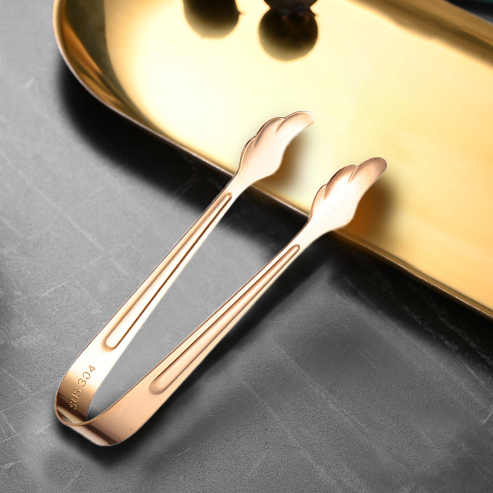 BBLCY Food Clips 2 PCS 304 Stainless Steel Ice Clip Thickened Food Clip ...