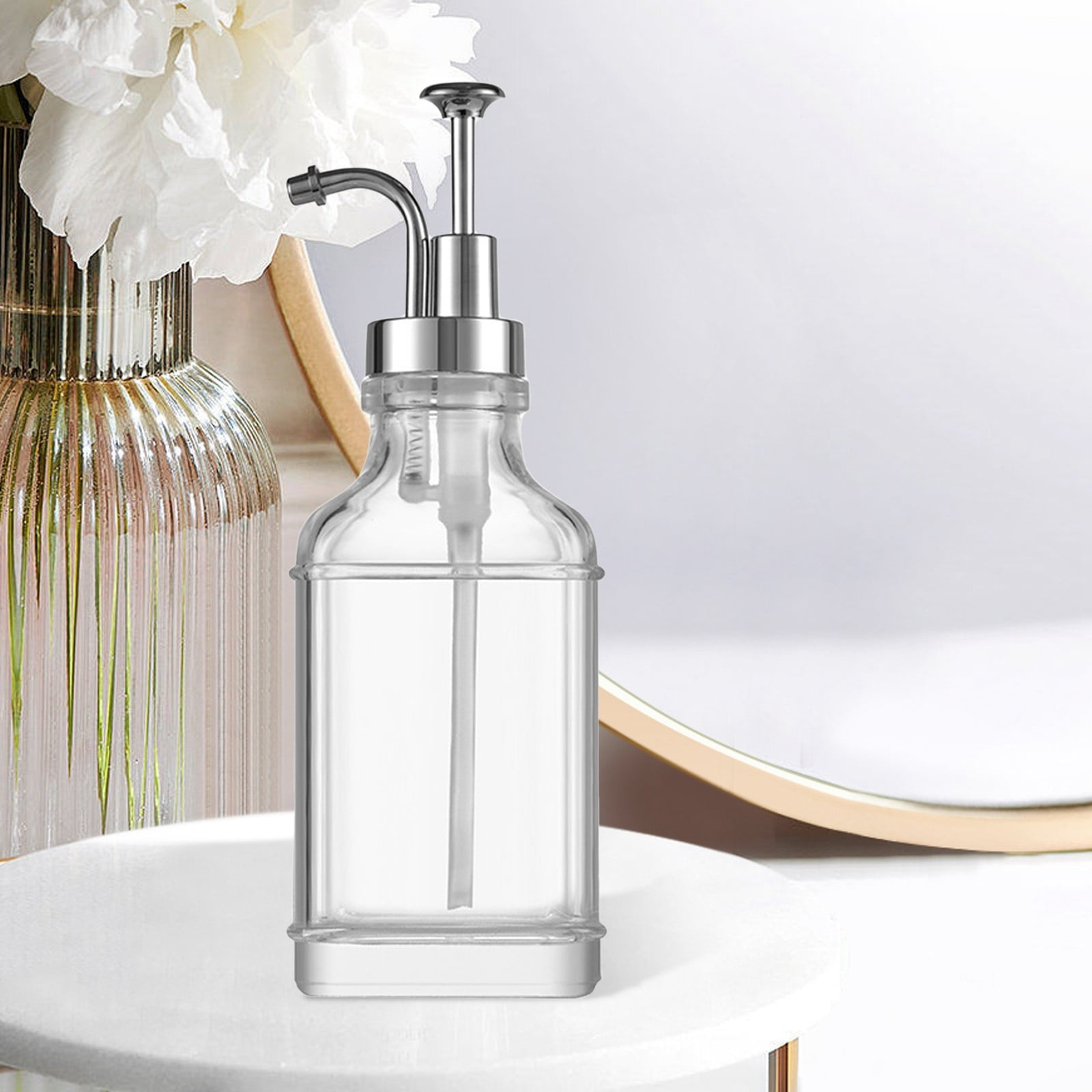 BBLCY Glass&Bottle Coffee Syrup Dispenser Coffee Dispenser Glass Syrup ...