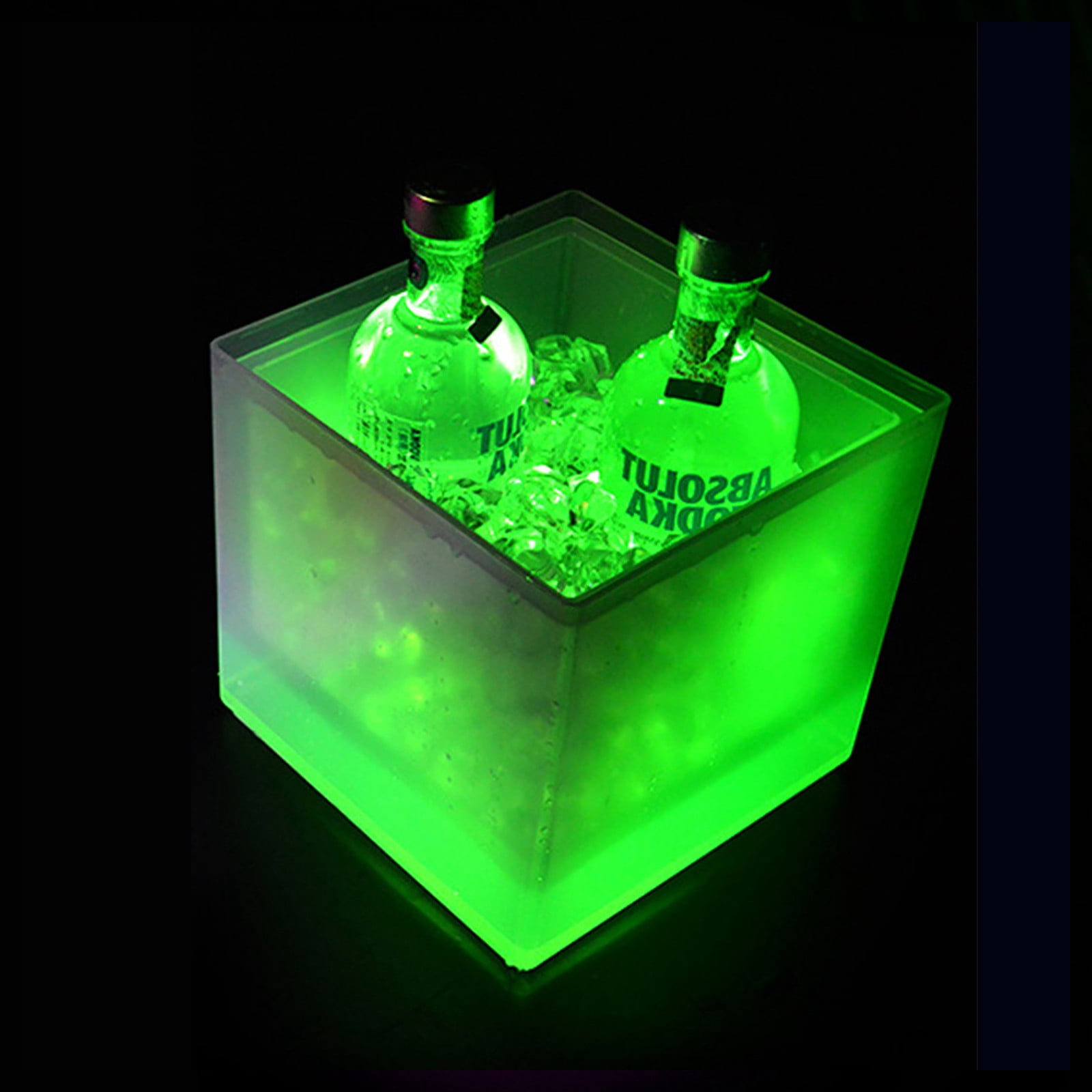 BBLCY Party Light Ice Bucket With LED Ice Bucket, Double Layer, For ...