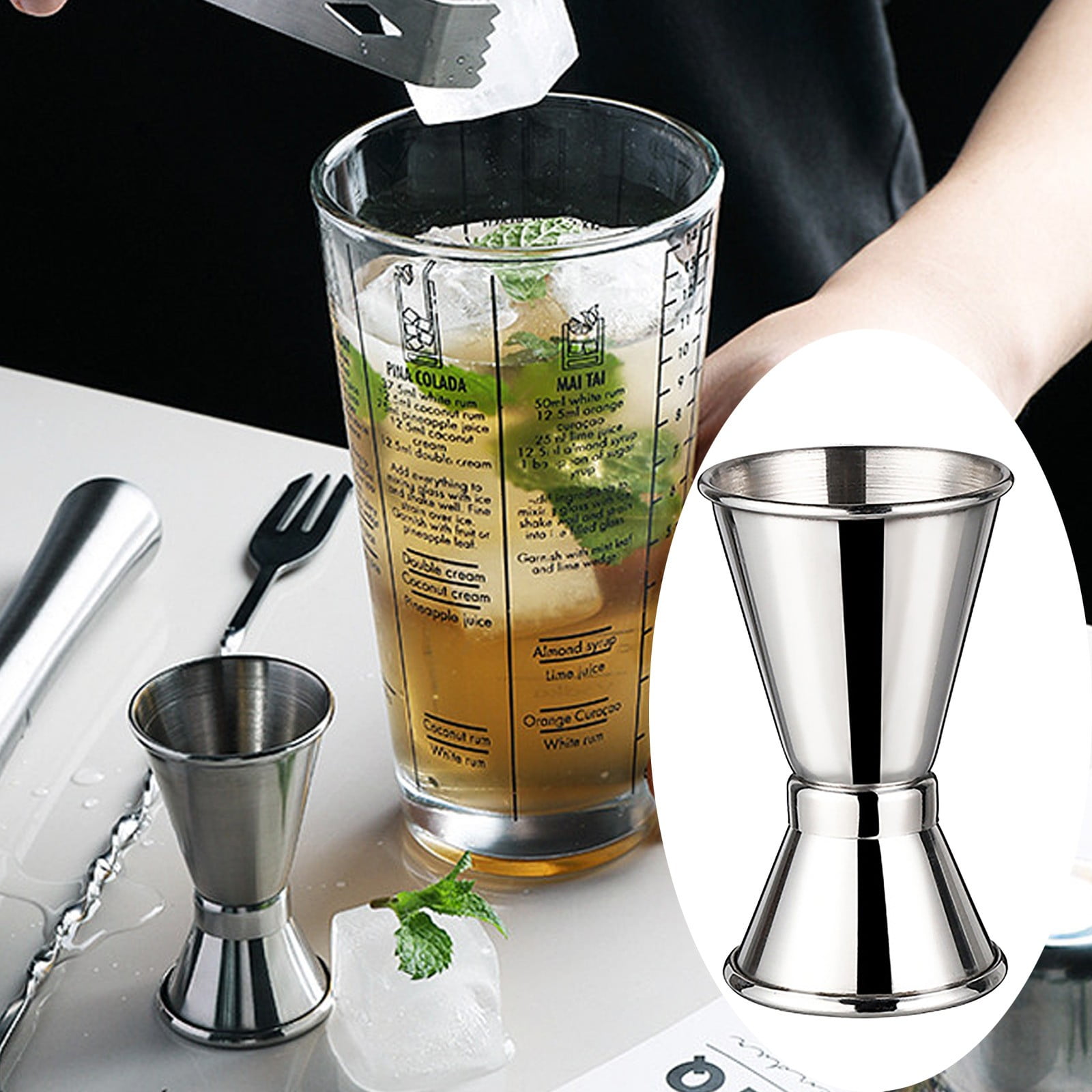 BBLCY Wine Set Double Ended Measuring Glass Wine Measuring Device ...