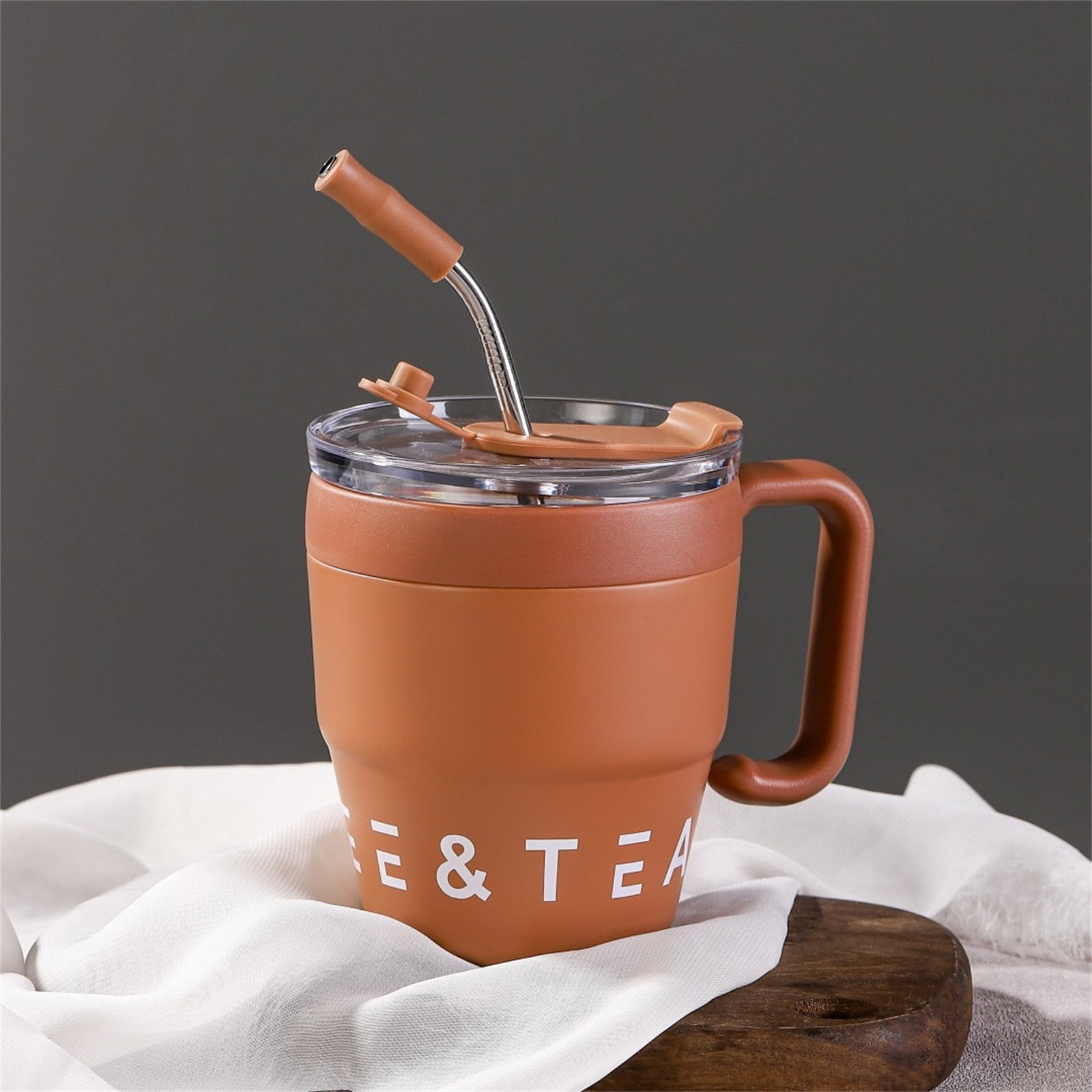 BBLCY plastic cups with lids Star Print Car Cup Water Cup Stainless ...