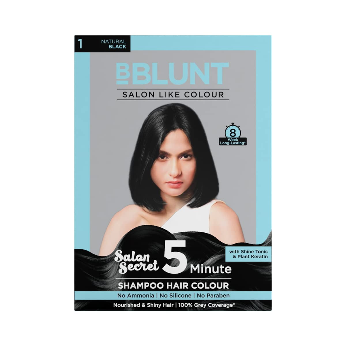 BBLUNT 5 Minute Shampoo Hair Colour, Black – 20ml X 6 - Walmart.com