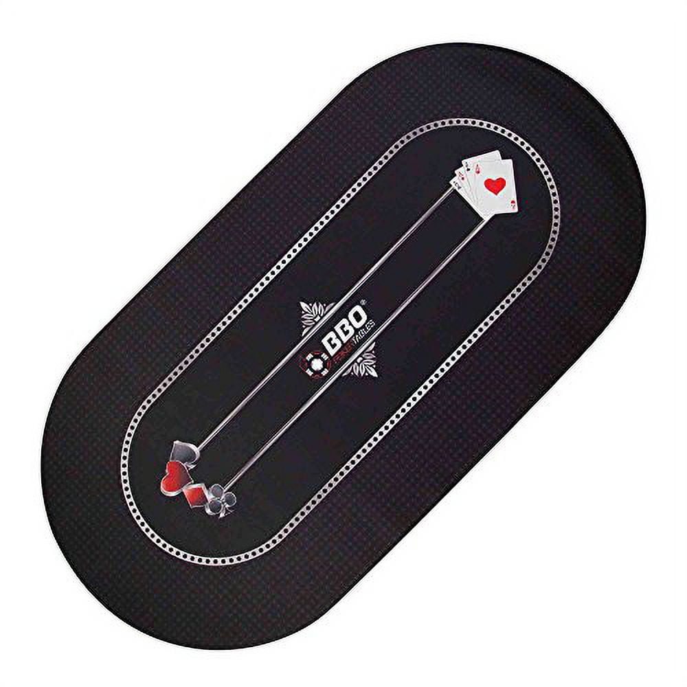 BBO Poker Portable Poker & Game Mat for 8 Players, Black - Walmart.com