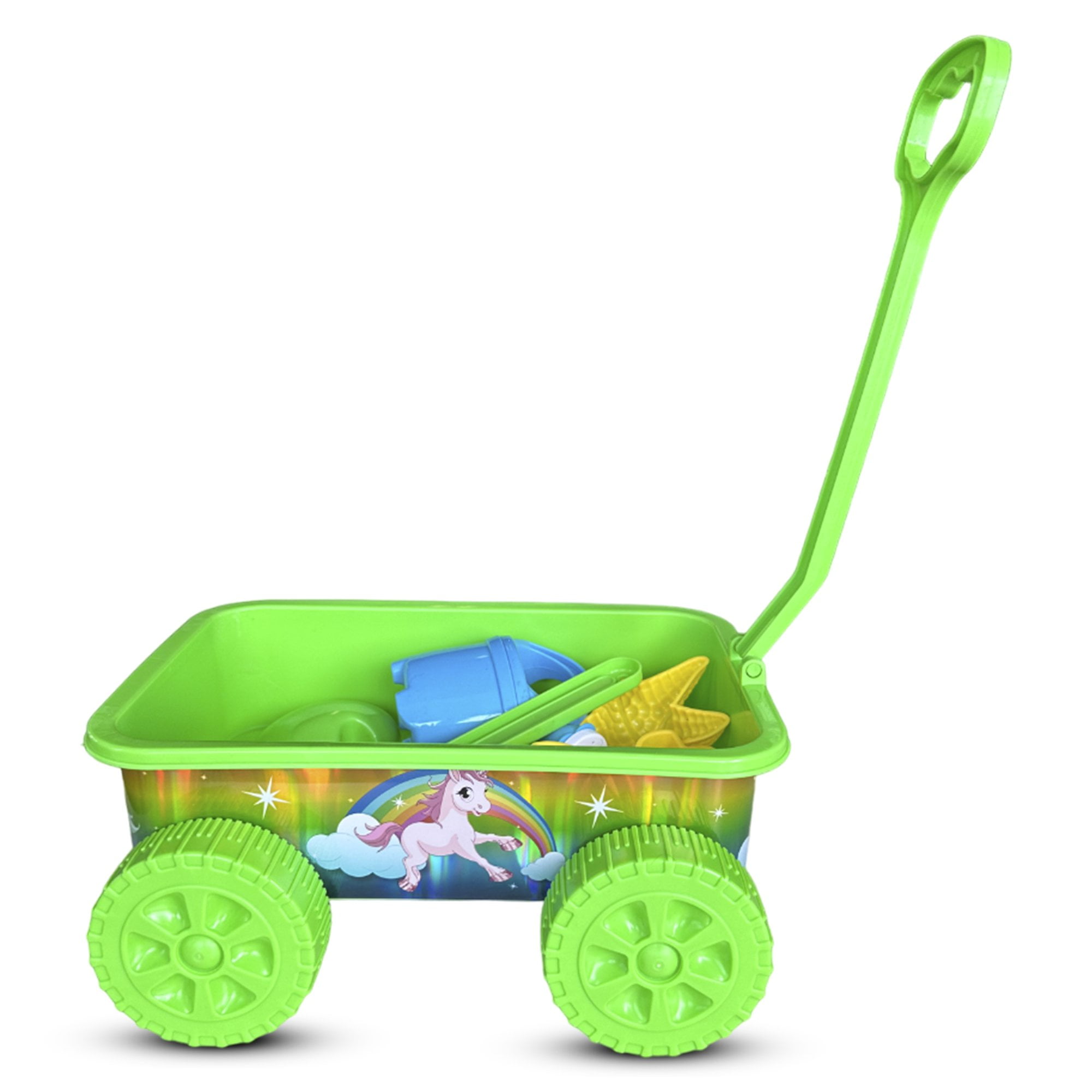 BBP Kids Toy Wagons for Kids to Pull Set, Plastic Wagon with Sand Toys ...