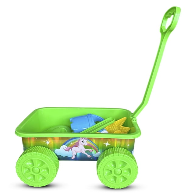 BBP Kids Toy Wagons for Kids to Pull Set, Plastic Wagon with Sand Toys ...