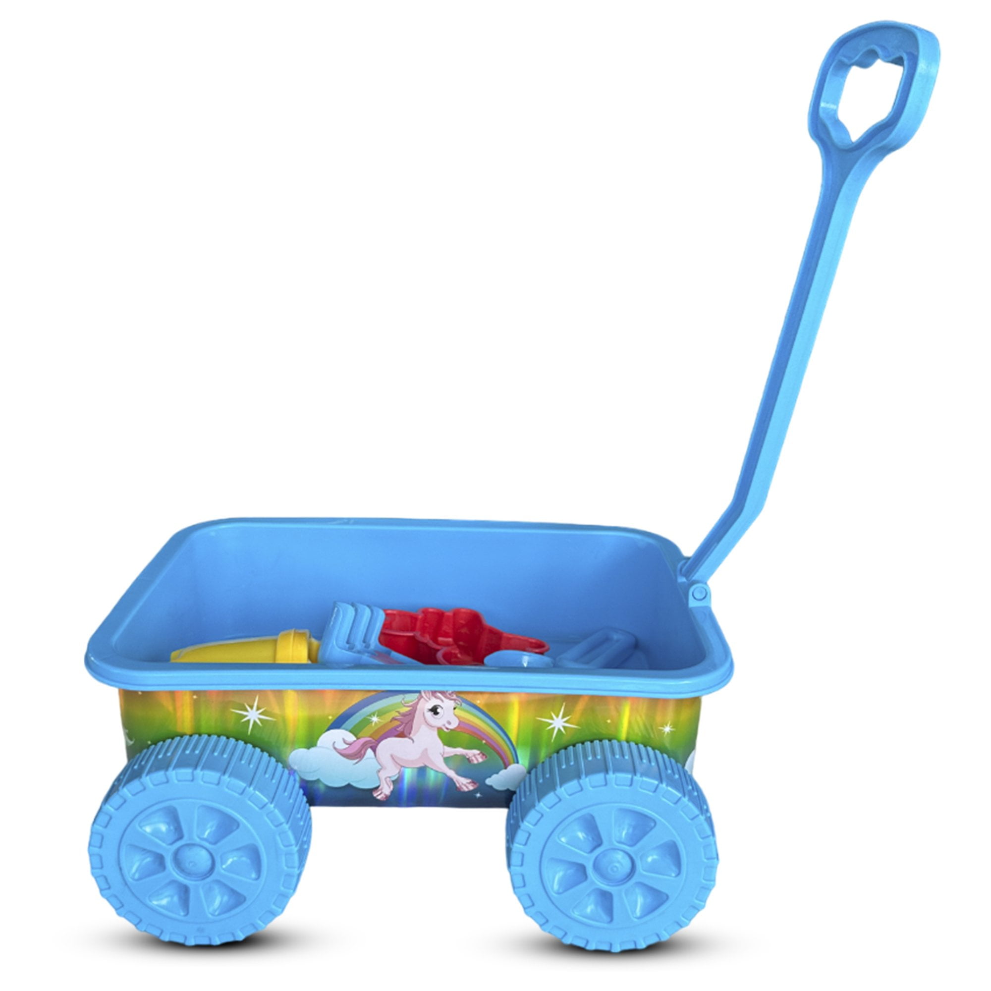 BBP Kids Toy Wagons for Kids to Pull Set, Plastic Wagon with Sand Toys ...