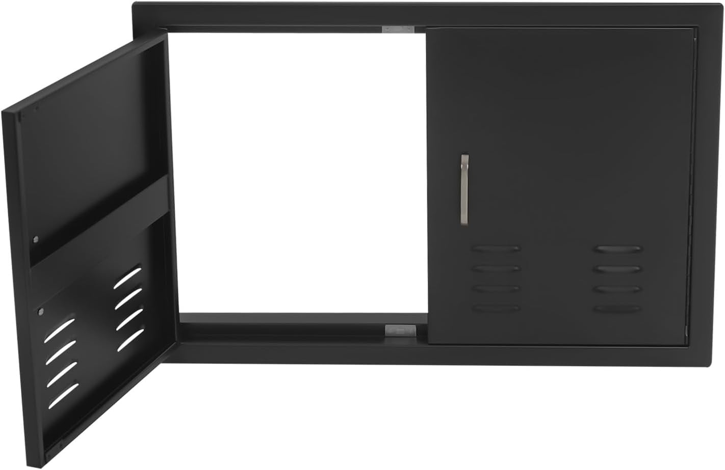 BBQ Access Door, 30W x 21H Inch Cold Plate Flush Mount Door, Double ...