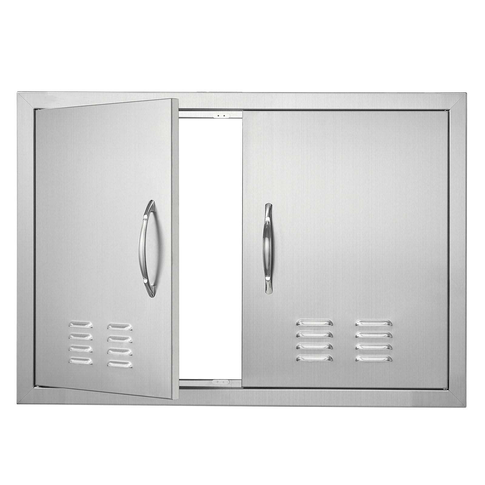 BBQ Access Door 30x21 Inch, Stainless Steel Double Door for Outdoor ...