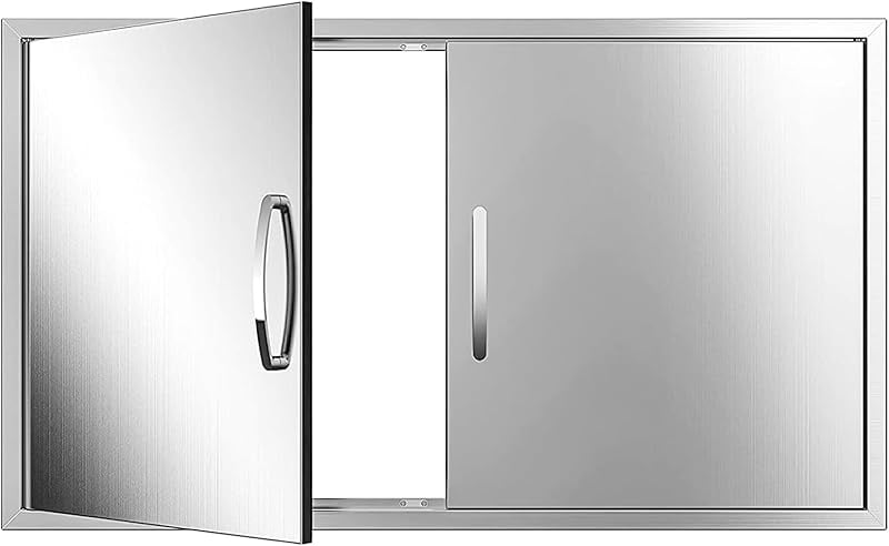 BBQ Access Door, 36W X 21H Inch 304 Stainless Steel Outdoor Kitchen ...