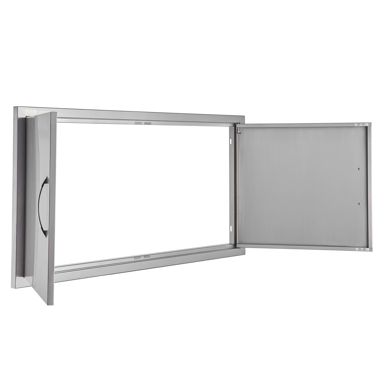 BBQ Access Door, 42W x 21H Inch Stainless Steel Double Vertical Flush ...