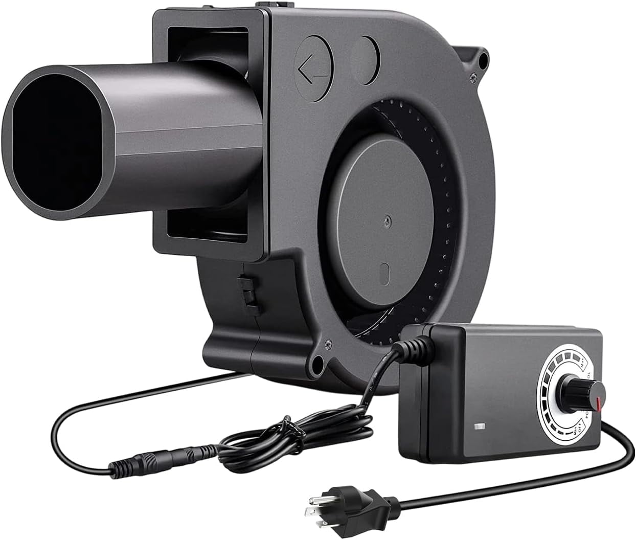 BBQ Air Mover Blower Fan - 12V Inflatable Adjustable Fan With Variable ...