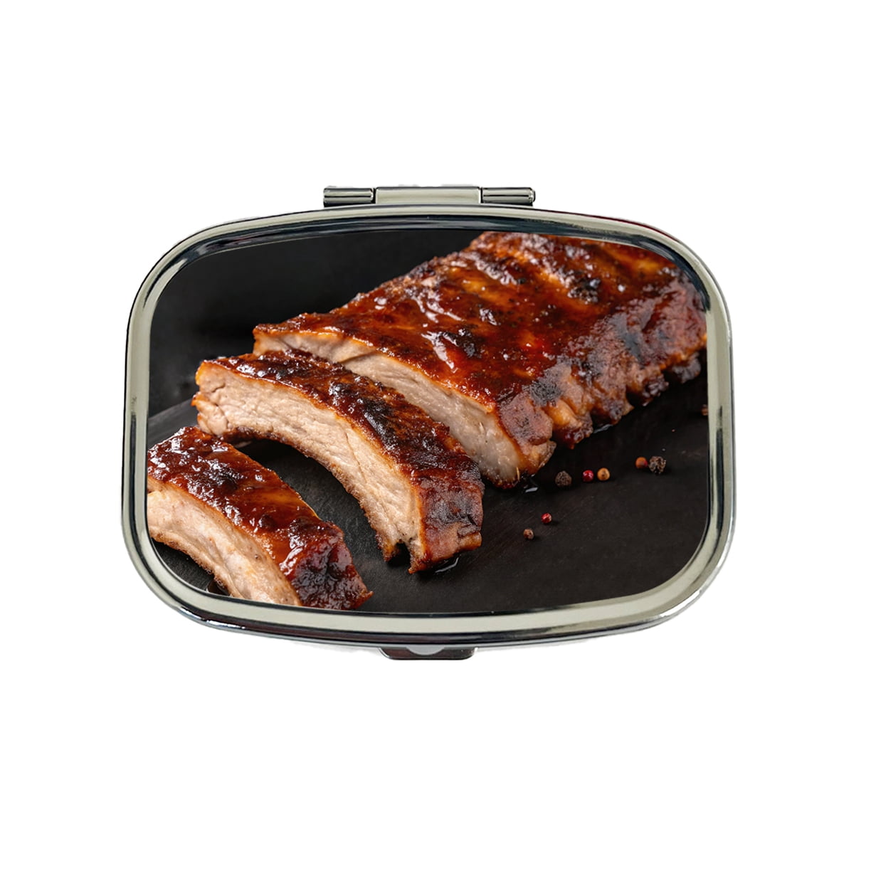 BBQ Baby Back Ribs Small Travel Handbag Pill Box Case - Walmart.com