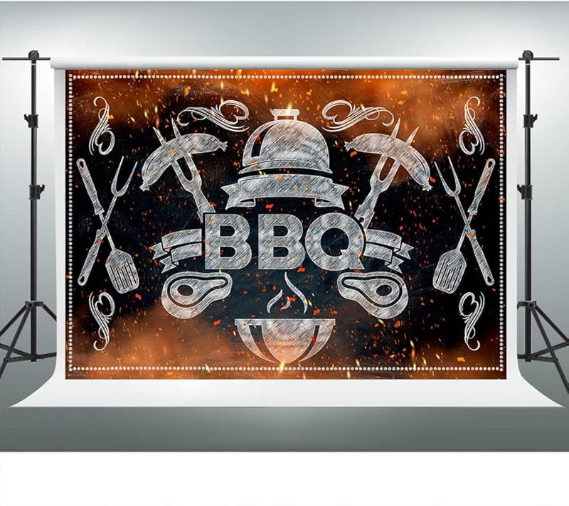 BBQ Barbecue Background Grill Cook Background for Baby Shower Summer ...