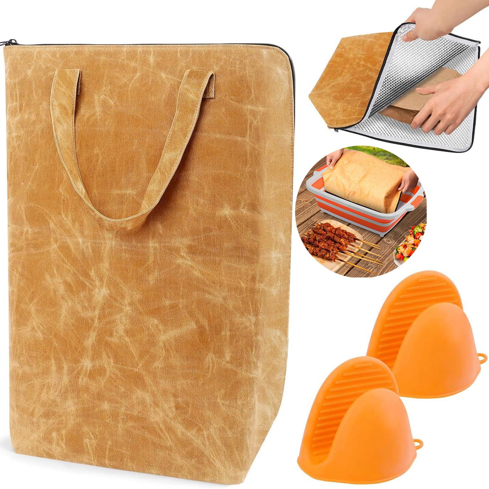 BBQ Blanket Insulated Meat Resting Bag Reusable Foldable & Lightweight ...