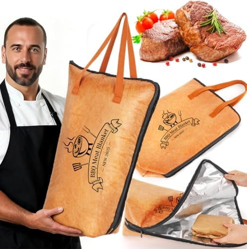 BBQ Blanket for Resting Meat, 21in Reusable Grilling Meat Resting Bag ...