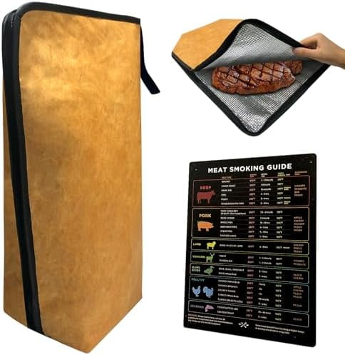 BBQ Blanket for Resting Meat, Insulated Meat Resting Bag with Wide ...